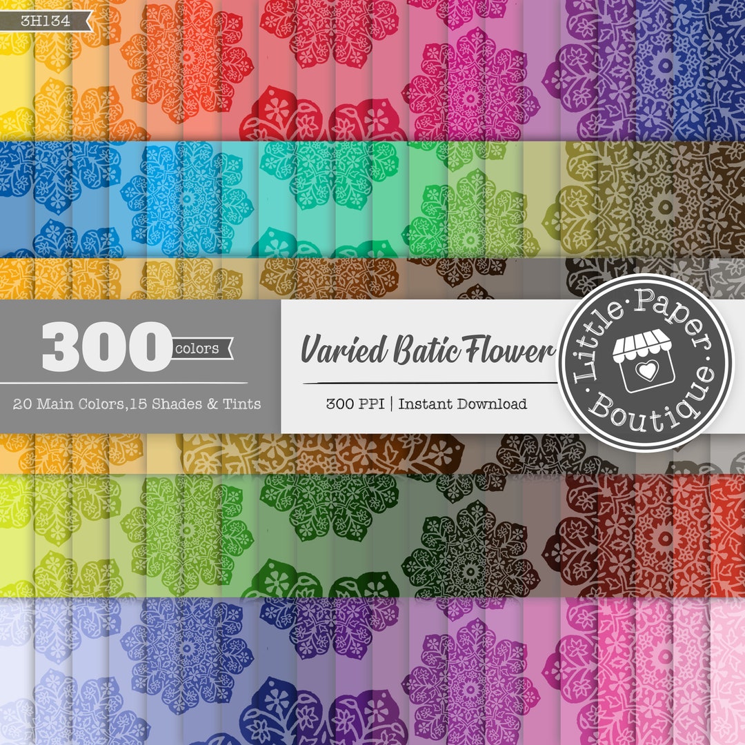 Swirls Digital Paper 100 Rainbow Doodle Floral Pattern - Etsy