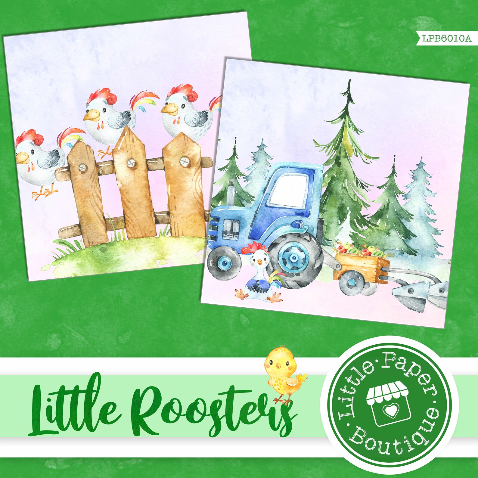 Chicken Digital Paper Printable Paper Farm Pattern Chicken | Etsy