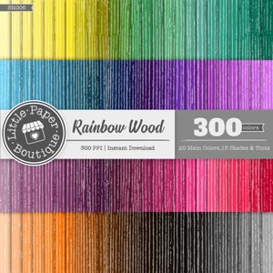 100 Wood Digital Paper Natural Wood Digital Paper Colored Wood Digital ...