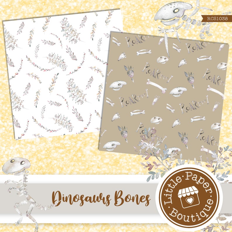 Dinosaur Digital Paper, Jurassic Scrapbook Papers, Dinosaurs Wallpaper ...