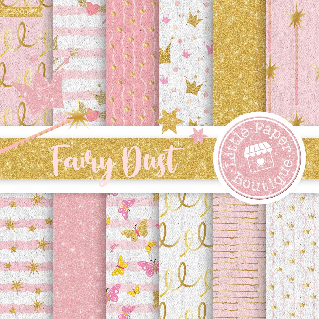 Princess Digital Paper, SEAMLESS Cute Princess Digital Paper,digital ...