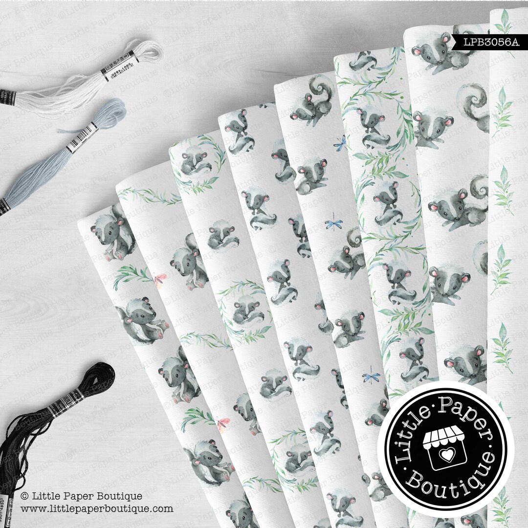 SEAMLESS Woodland Animals Digital Paper, Commercial Use, Scrapbook ...