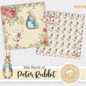 Peter Rabbit Paper Pack, Beatrix Potter, Digital Paper, Printable Paper ...