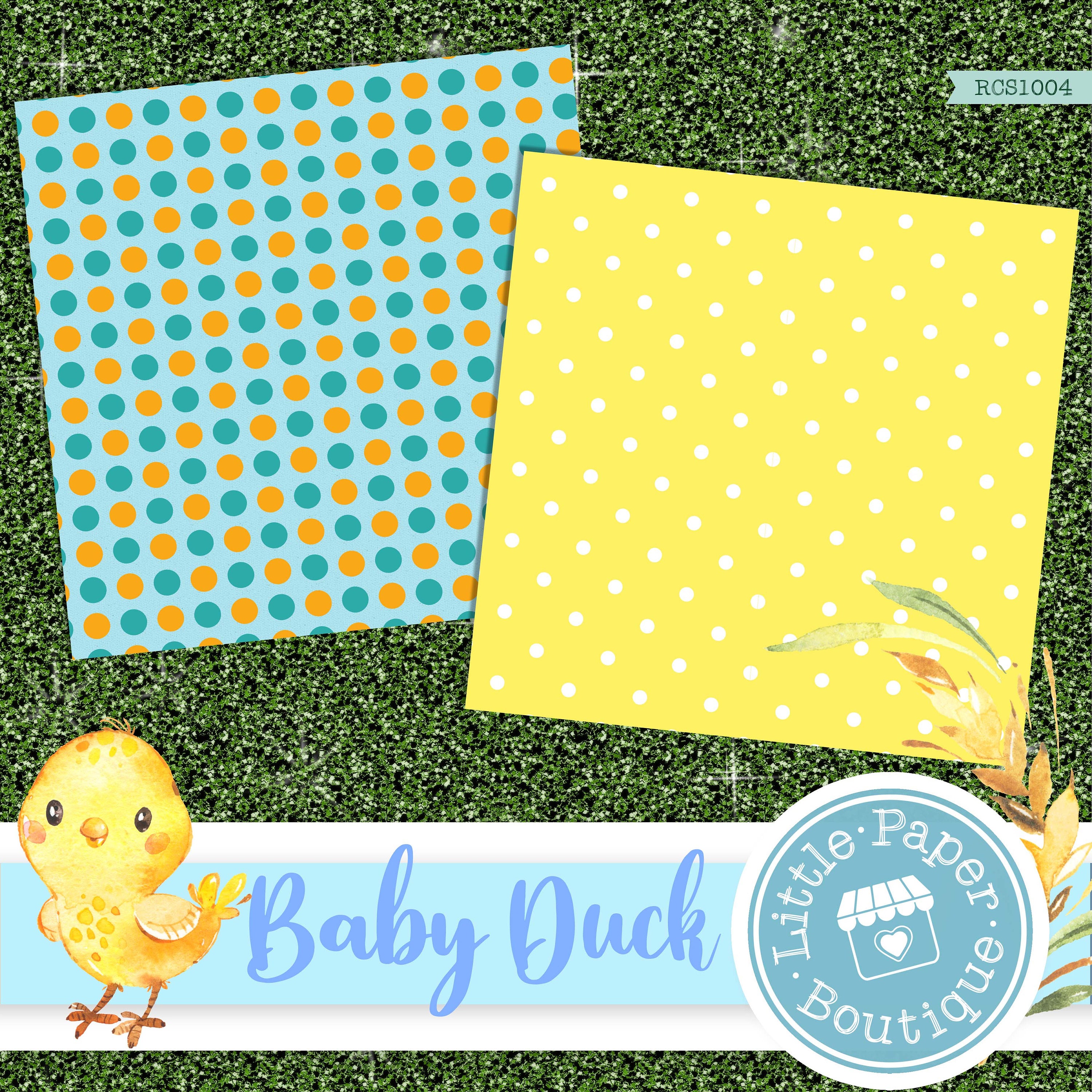 Rubber Duck digital paper baby shower baptism birthday | Etsy