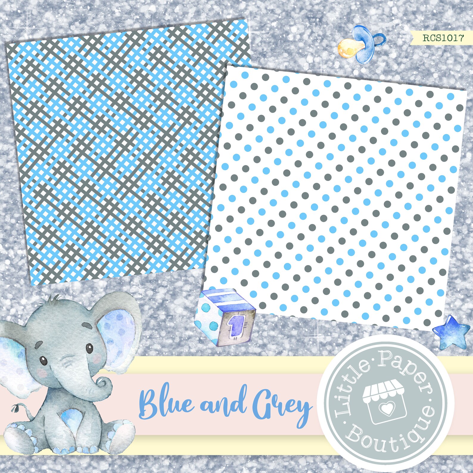 Baby Blue Digital Paper Blue Grey Baby Boy Digital Paper | Etsy