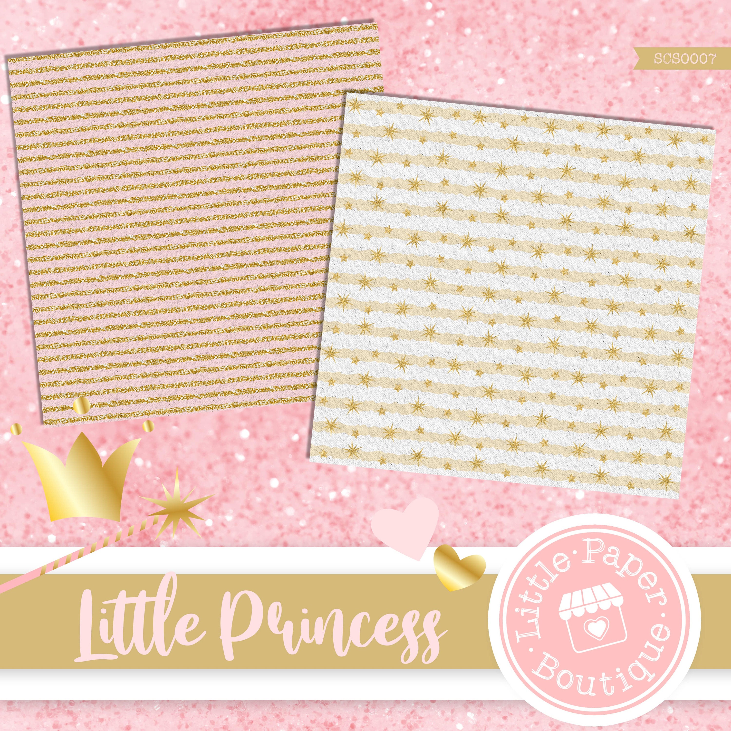 Princess Digital Paper SEAMLESS Cute Princess Digital - Etsy