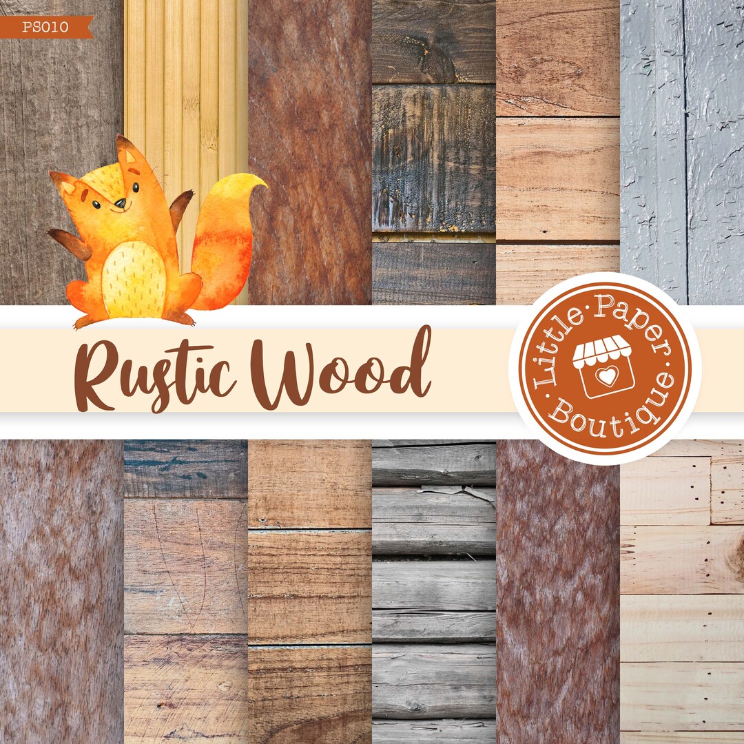 Wood Textures Digital Paper Pack,natural Rustic Wood Digital Paper ...