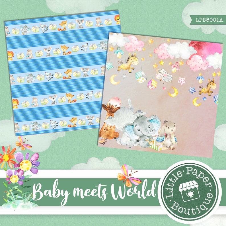 Baby Girl Digital Paper Pack Vintage Baby Papers Shabby Baby - Etsy