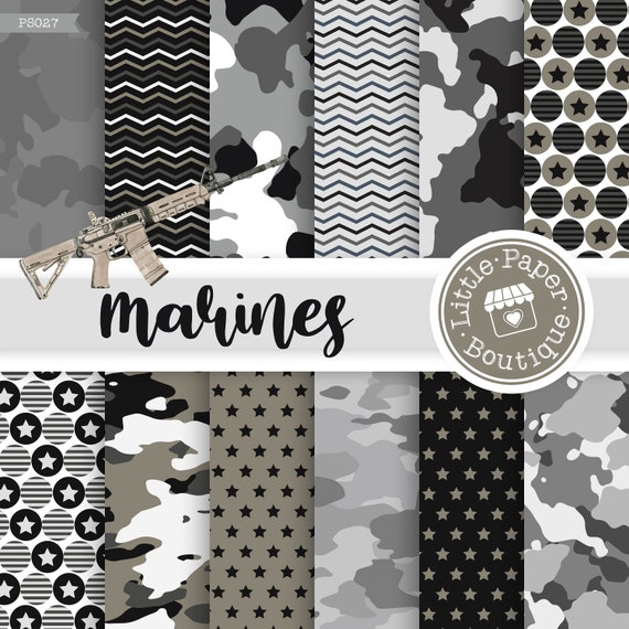 Military Papermilitary Scrapbookcamo Paperdigital - Etsy