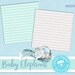 Elephant Digital Paper, Baby Elephant Digital Paper, Baby Elephant ...