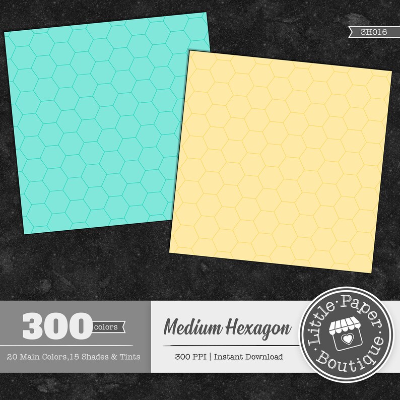 100 Colored Honeycomb Digital Paper Rainbow Hexagon Digital - Etsy