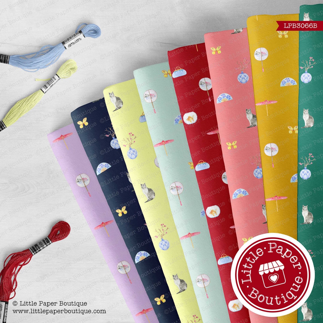 Vintage Chinese Dragon Art Digital Paper Pack. Red & Gold Chinese Paper ...