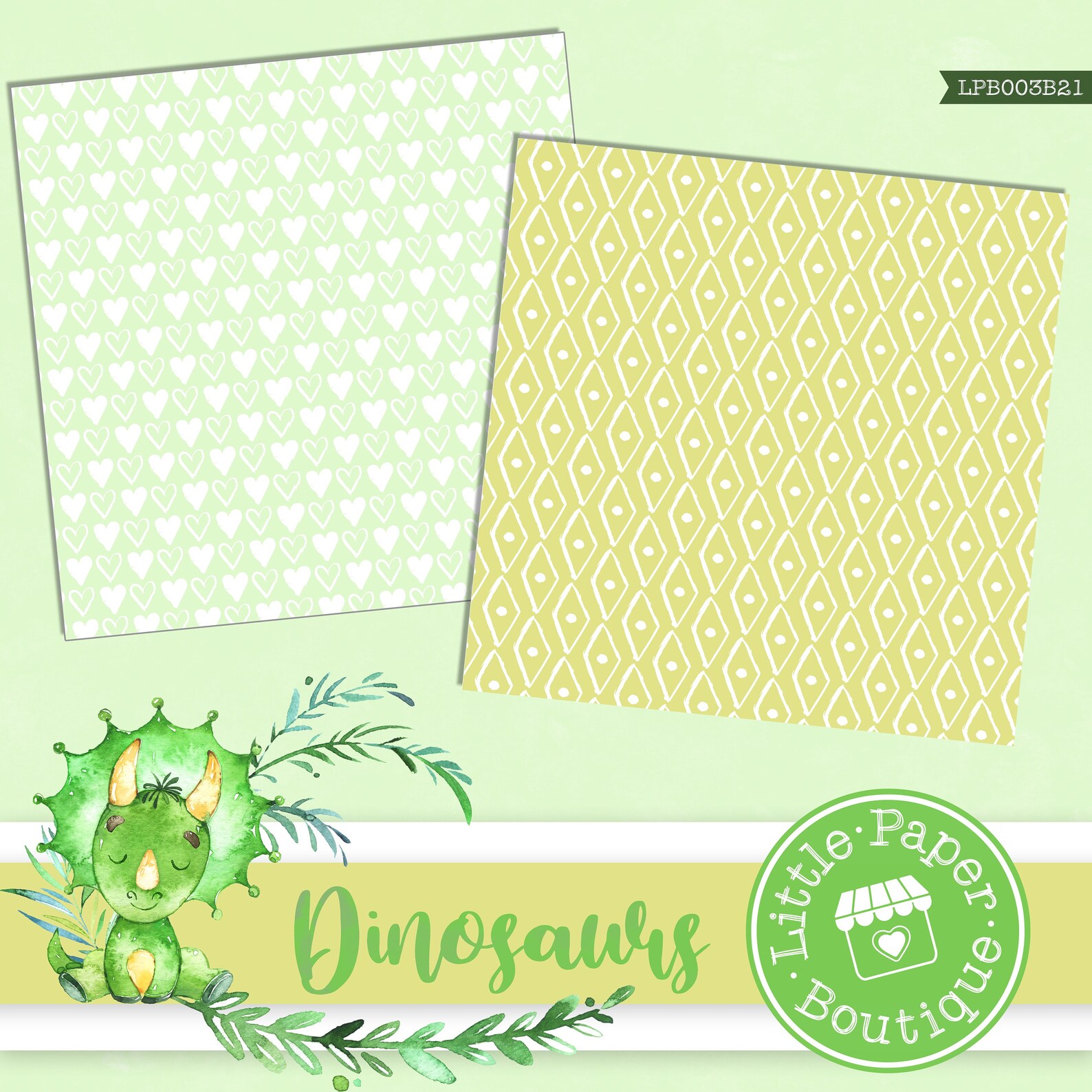 Dinosaurs Digital Paper Dinosaur Scrapbookdinosaur T-rex - Etsy