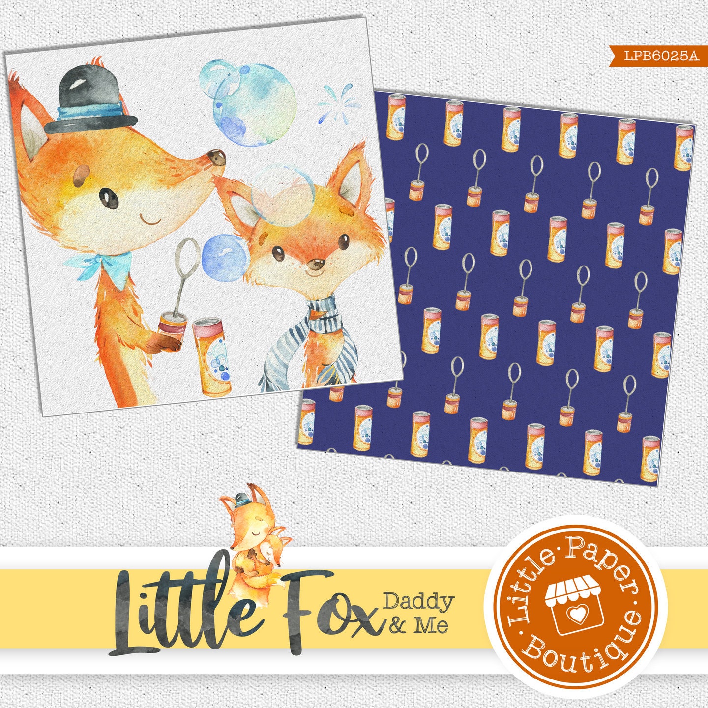 Fox Print Scrapbook Paper Fox Paper Fox Pattern Arctic - Etsy