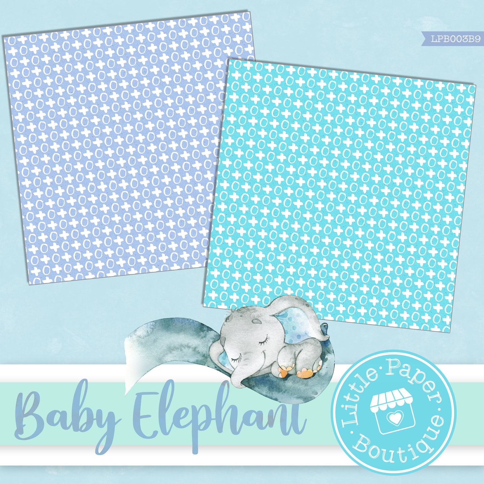 Elephant Digital Paper Baby Elephant Digital Paper Baby - Etsy