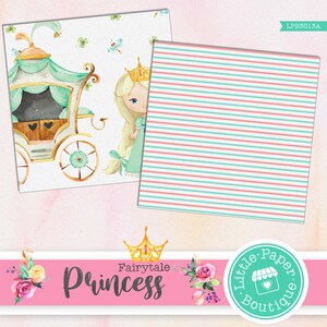 Little Princess Digital Paper Downloads Girl Printables Patterns ...