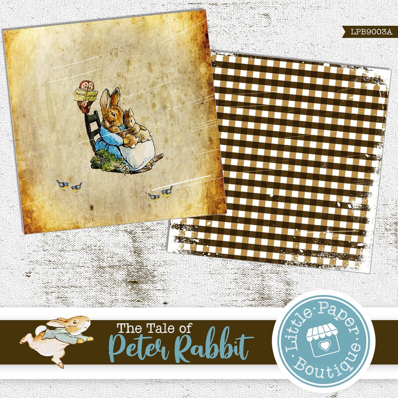 Peter Rabbit Paper Pack Beatrix Potter Digital Paper - Etsy