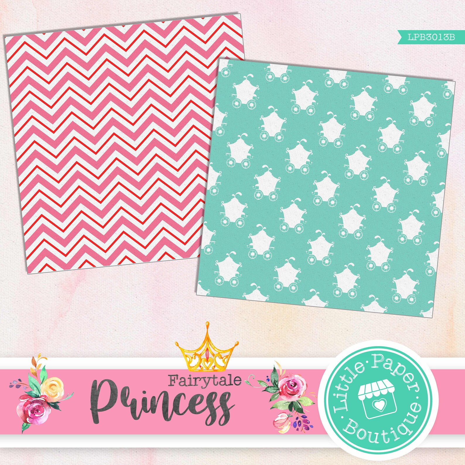Little Princess Digital Paper Cute Girl Printables Patterns Princess ...