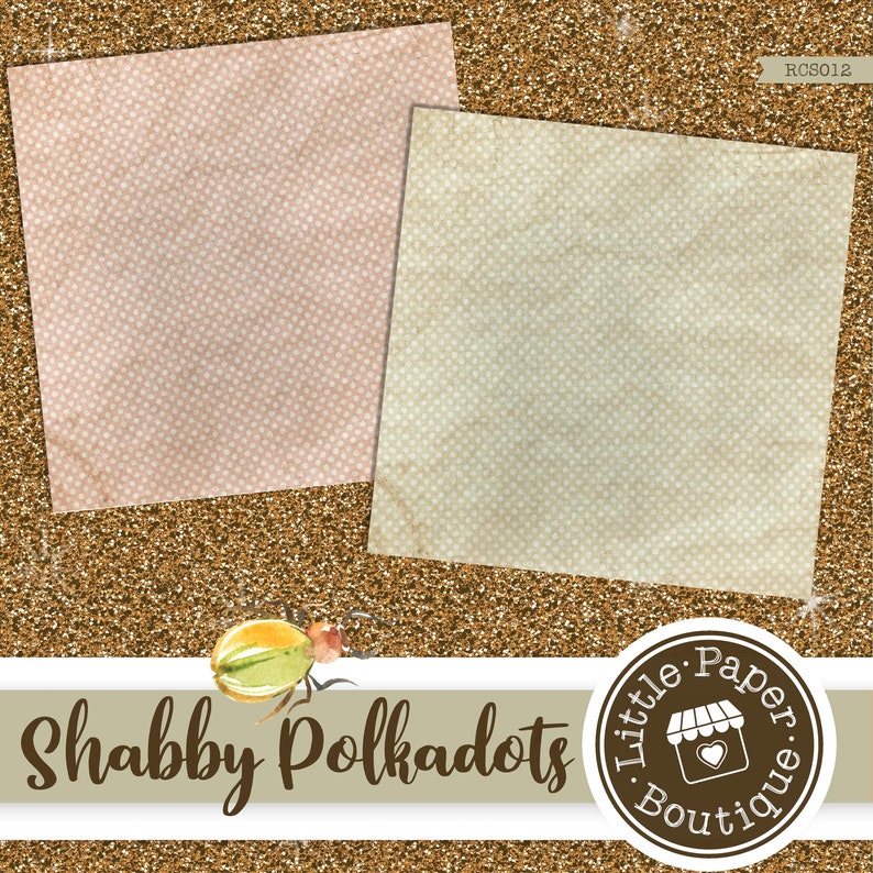 Vintage Polka Dots Digital Paper Retro Scrapbook Paper Polka | Etsy