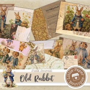 Peter Rabbit by Beatrix Potter Digital Junk Journal Kit (FULL KIT) With ...