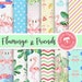 Flamingo Digital Paper, Flamingos Papers, Tropical Digital Papers ...