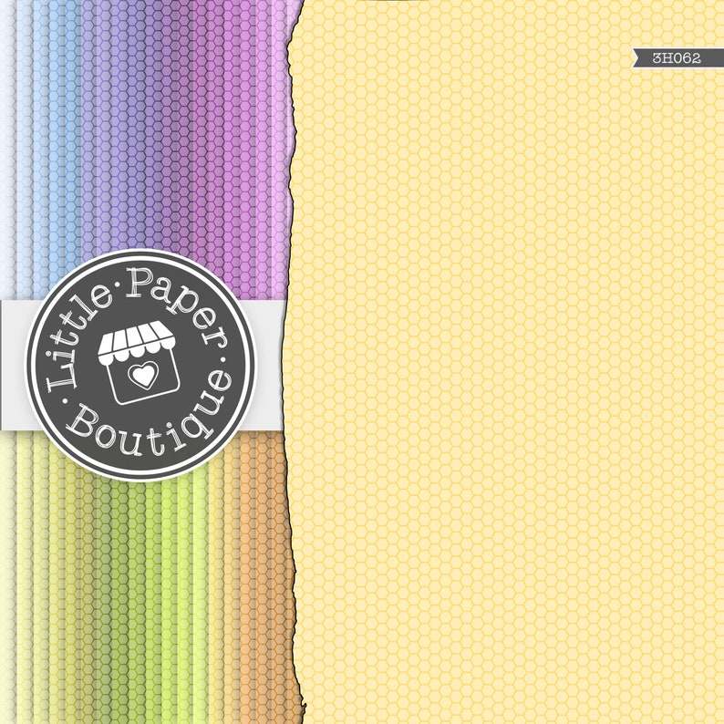 Rainbow Honeycomb Digital Paper Set Honeycomb Paper Rainbow - Etsy