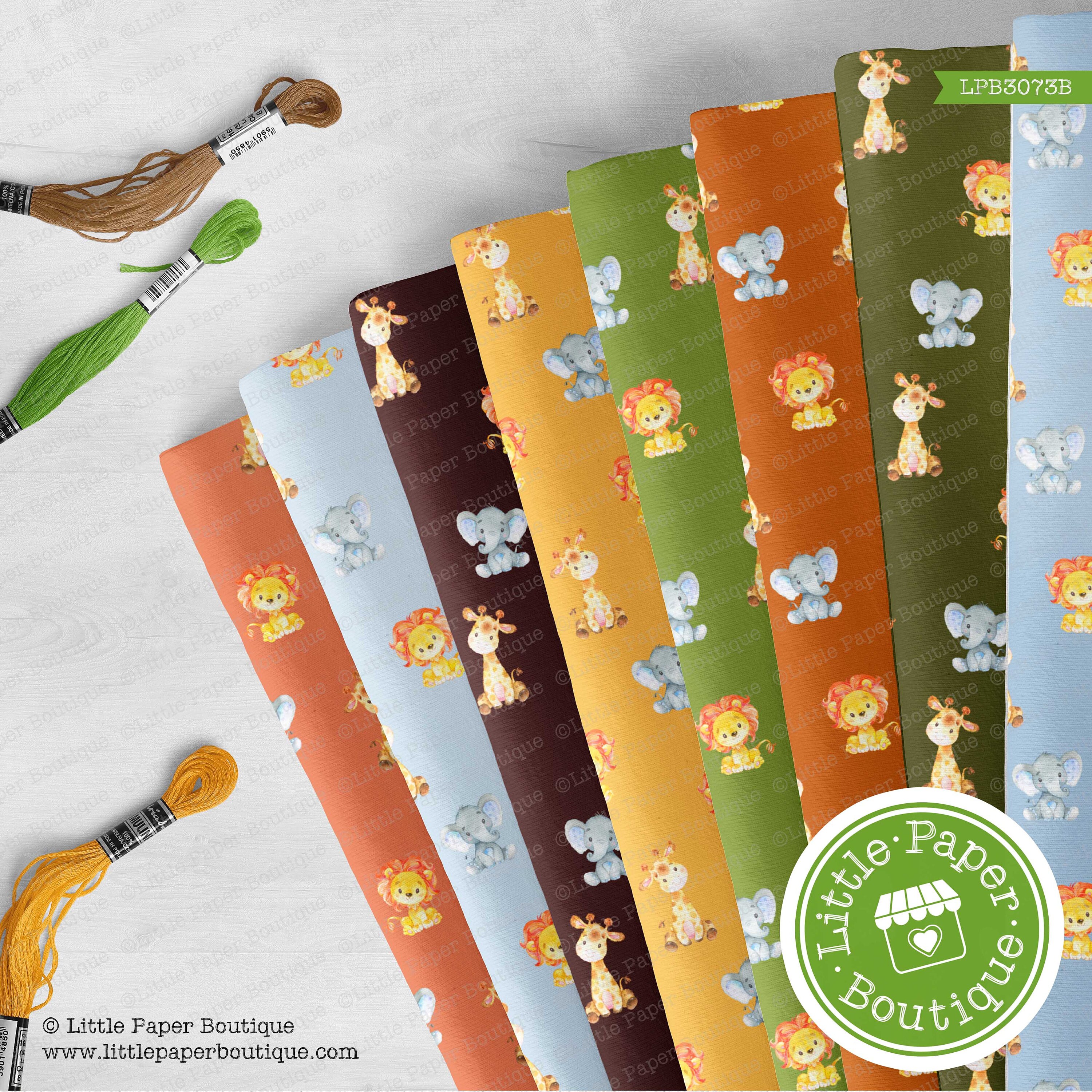 Safari Digital Papers Pack Printable Sheets Scrapbooking | Etsy