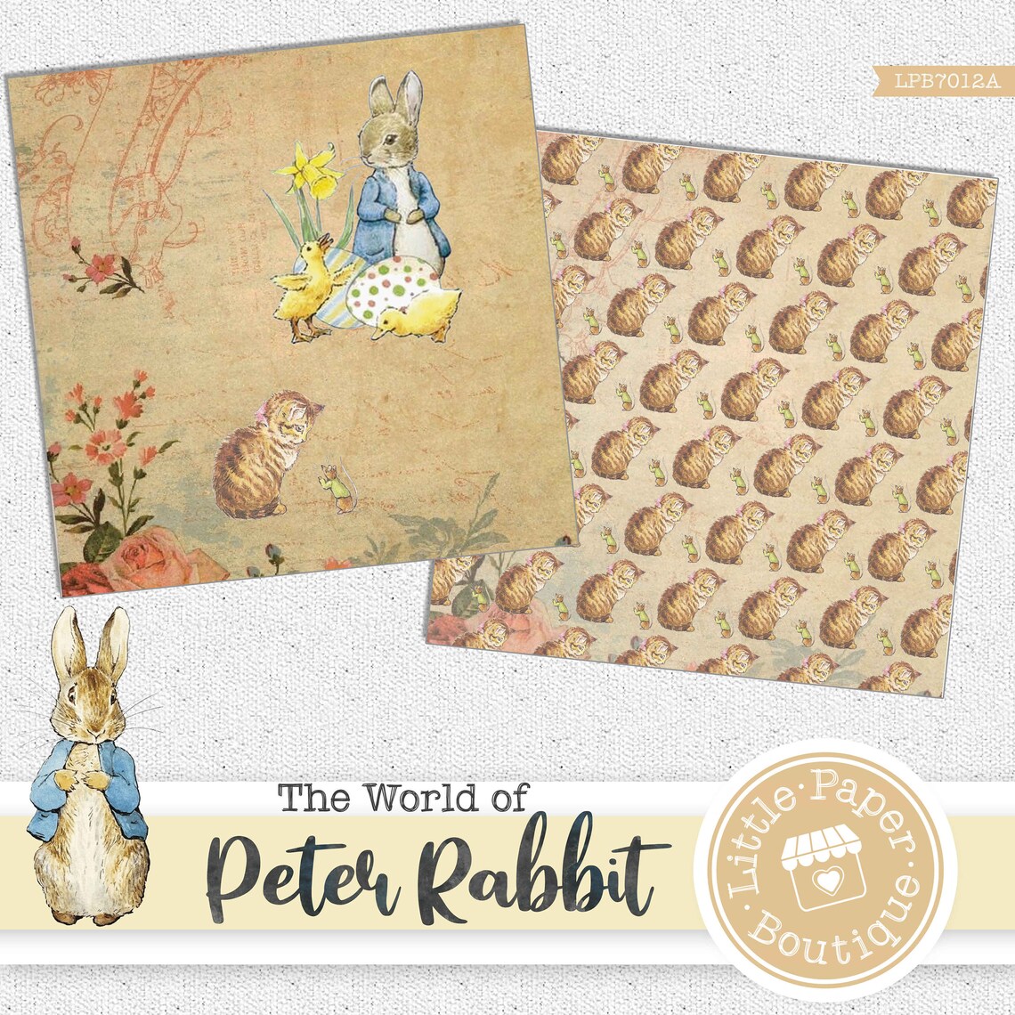 Peter Rabbit Paper Pack Beatrix Potter Digital Paper - Etsy