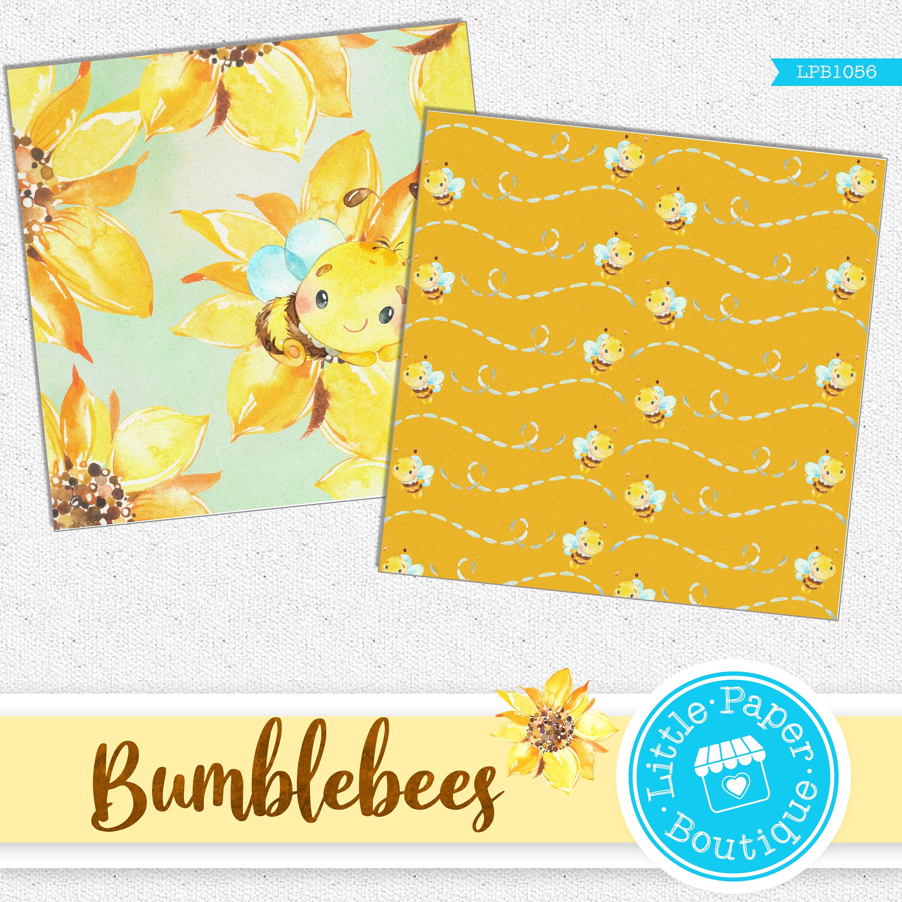 Bumble Bee Digital Papers Honeybee Digital Patterns Bee - Etsy