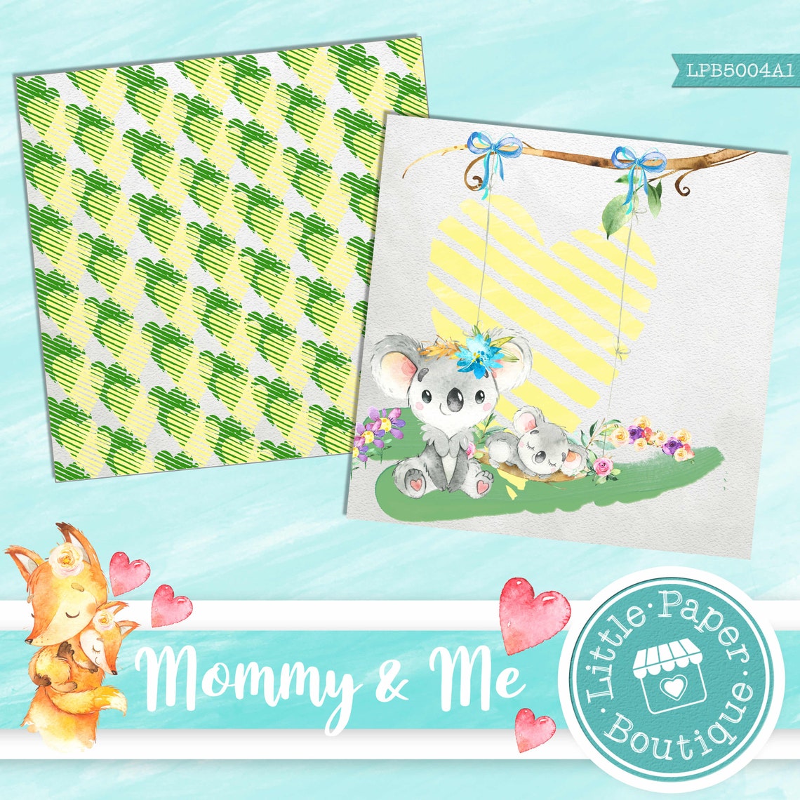 Baby Boy Baby Girl Digital Paper Mother and Baby Mommy and - Etsy