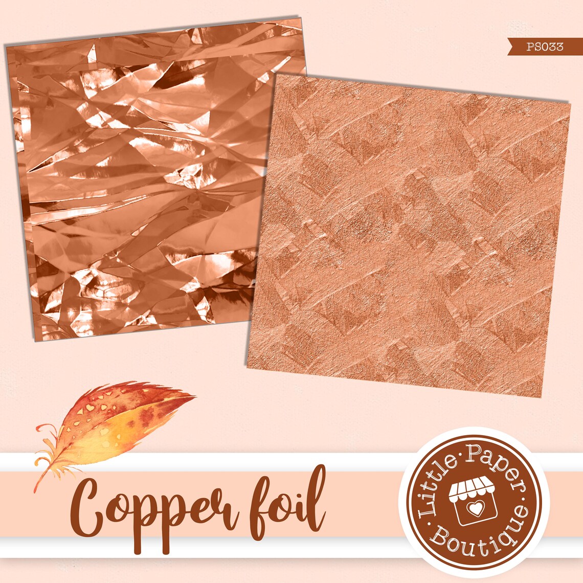 Copper Digital Paper Copper Foil Paper Backgrounds Set of 12 | Etsy
