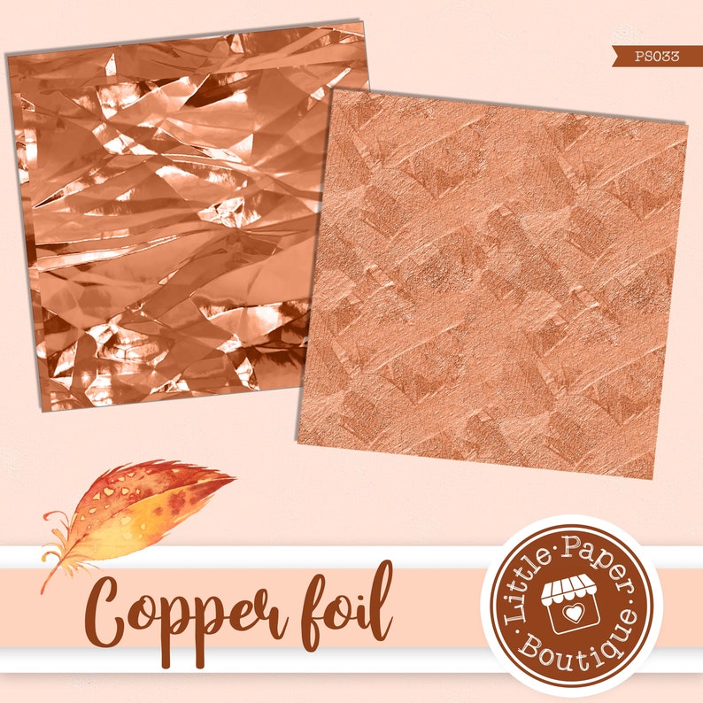 Copper Digital Paper Copper Foil Paper Backgrounds Set of 12 - Etsy