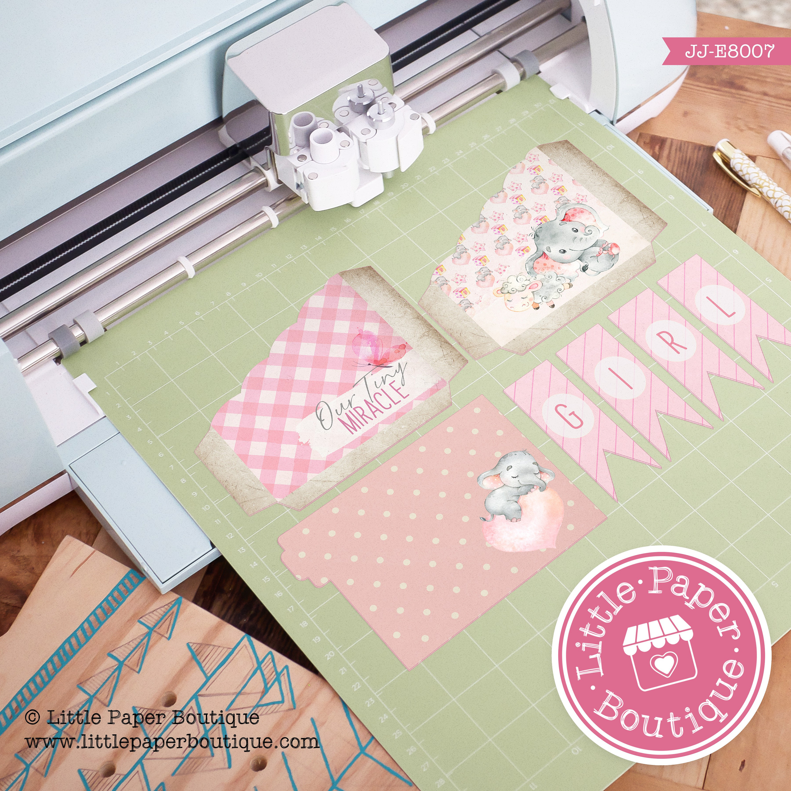 Baby Elephant Girl Digital Junk Journal Kit FULL KIT With - Etsy