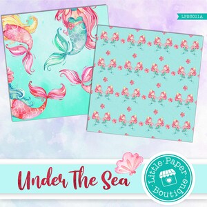 Mermaid Digital Papers, Mermaid Papers, Mermaids, Princess Papers ...