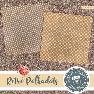 Shabby Polka Dot Backgrounds Vintage Old Grunge Polka Dots Digital ...