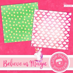 Unicorn Paper, Wizard School Magic Digital Paper Pack, Potter House ...