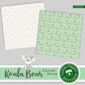 Koala Digital Paper, Koala Patterns, Design Your Own Birthday Party ...