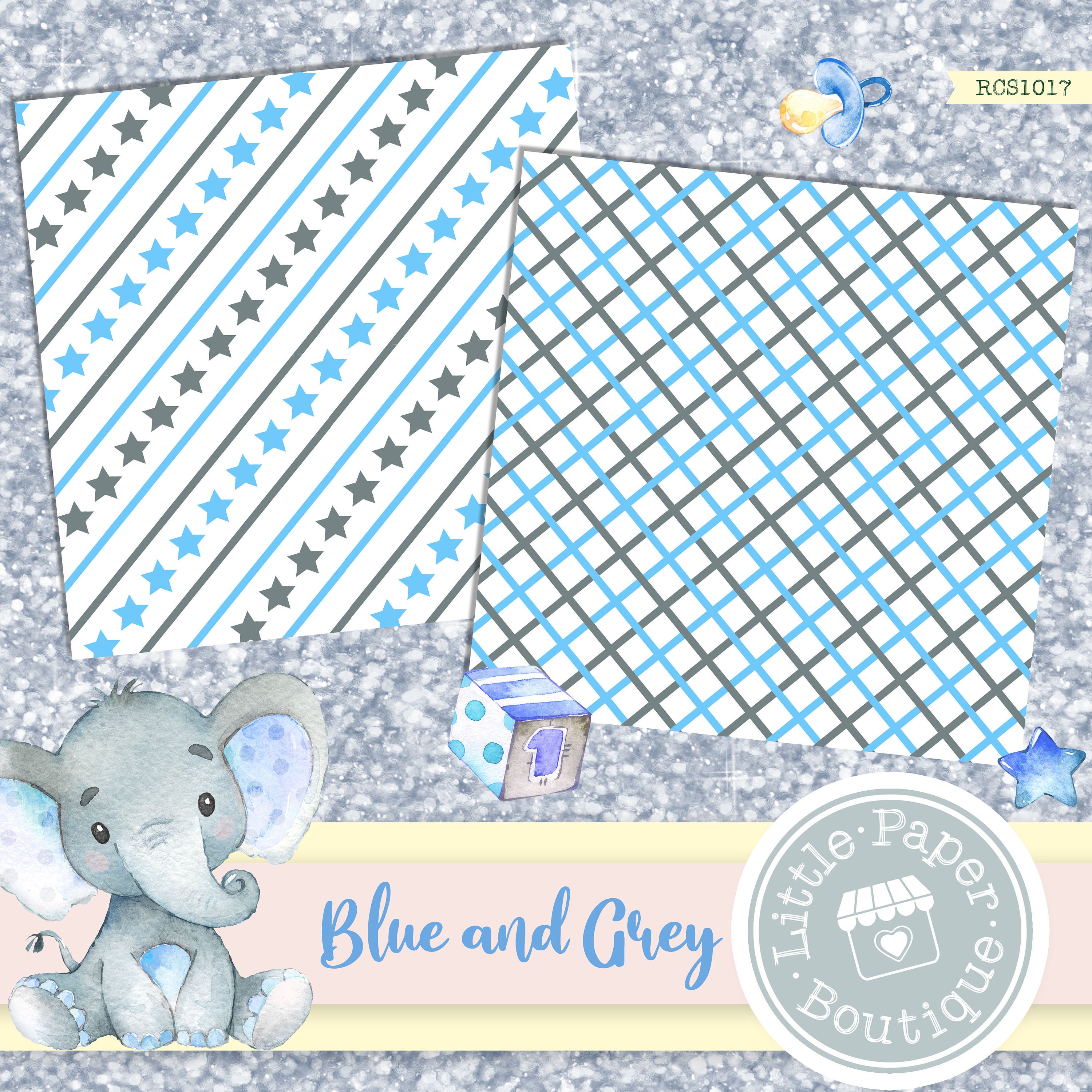 Baby Blue Digital Paper Blue Grey Baby Boy Digital Paper - Etsy