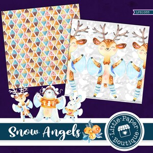 Winter Digital Paper Pack, Snow Digital Paper, Christmas Digital Paper ...