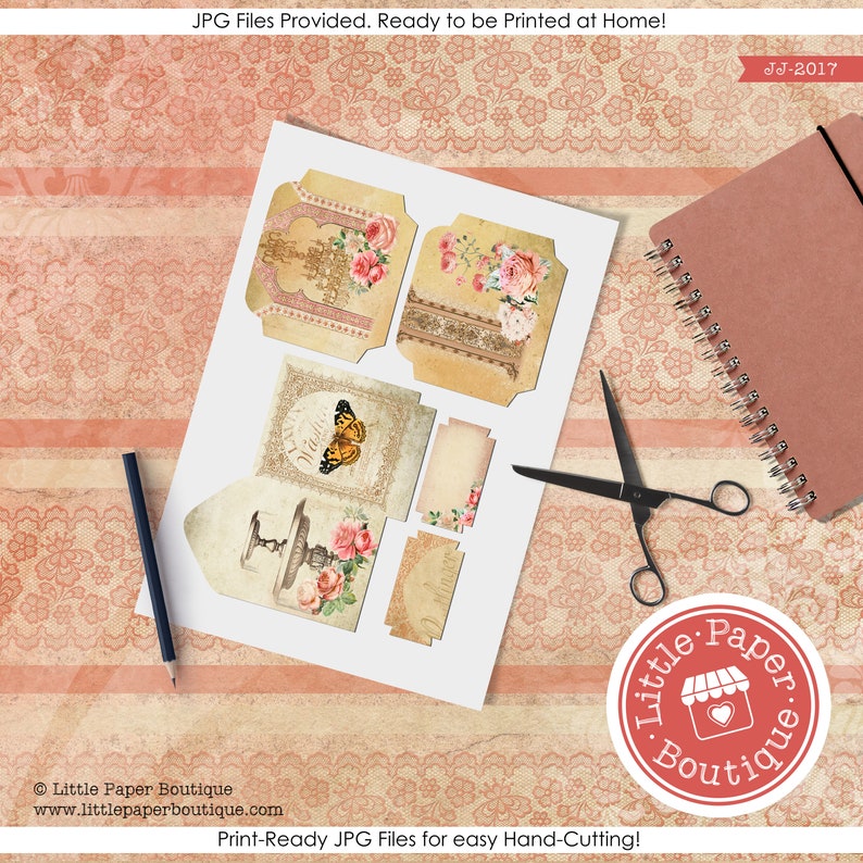 Vintage French Pink Digital Junk Journal Kit FULL KIT With - Etsy