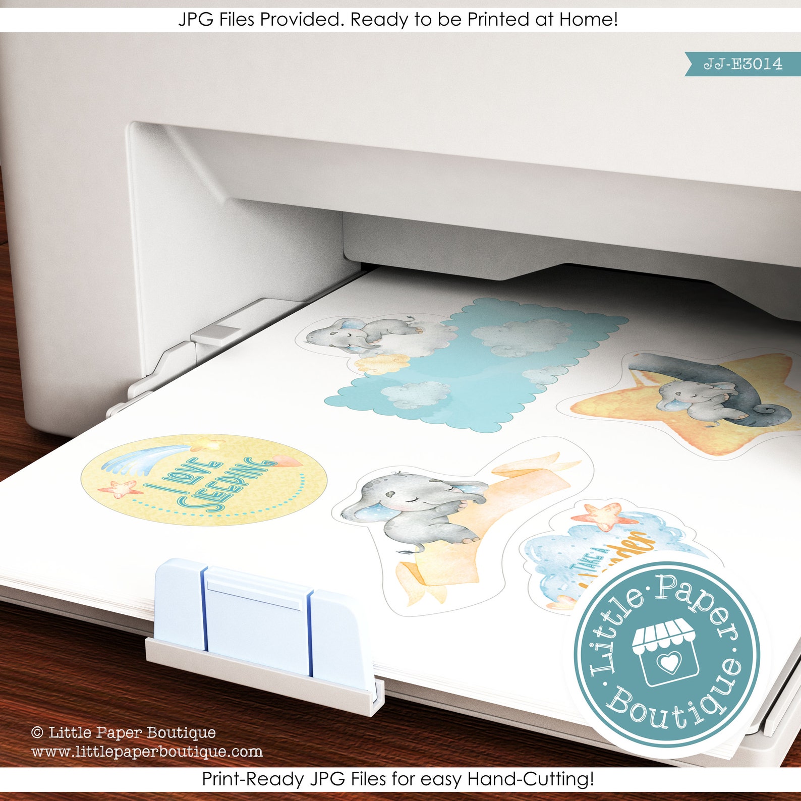 Baby Elephant Boy Digital Junk Journal Kit (FULL KIT) Ephemera Elements ...