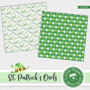 St. Patrick's Day Digital Papers, Shamrock Digital Paper, Clover ...
