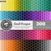 300 Honeycomb Digital Papers, Commercial Use Instant Download Rainbow ...