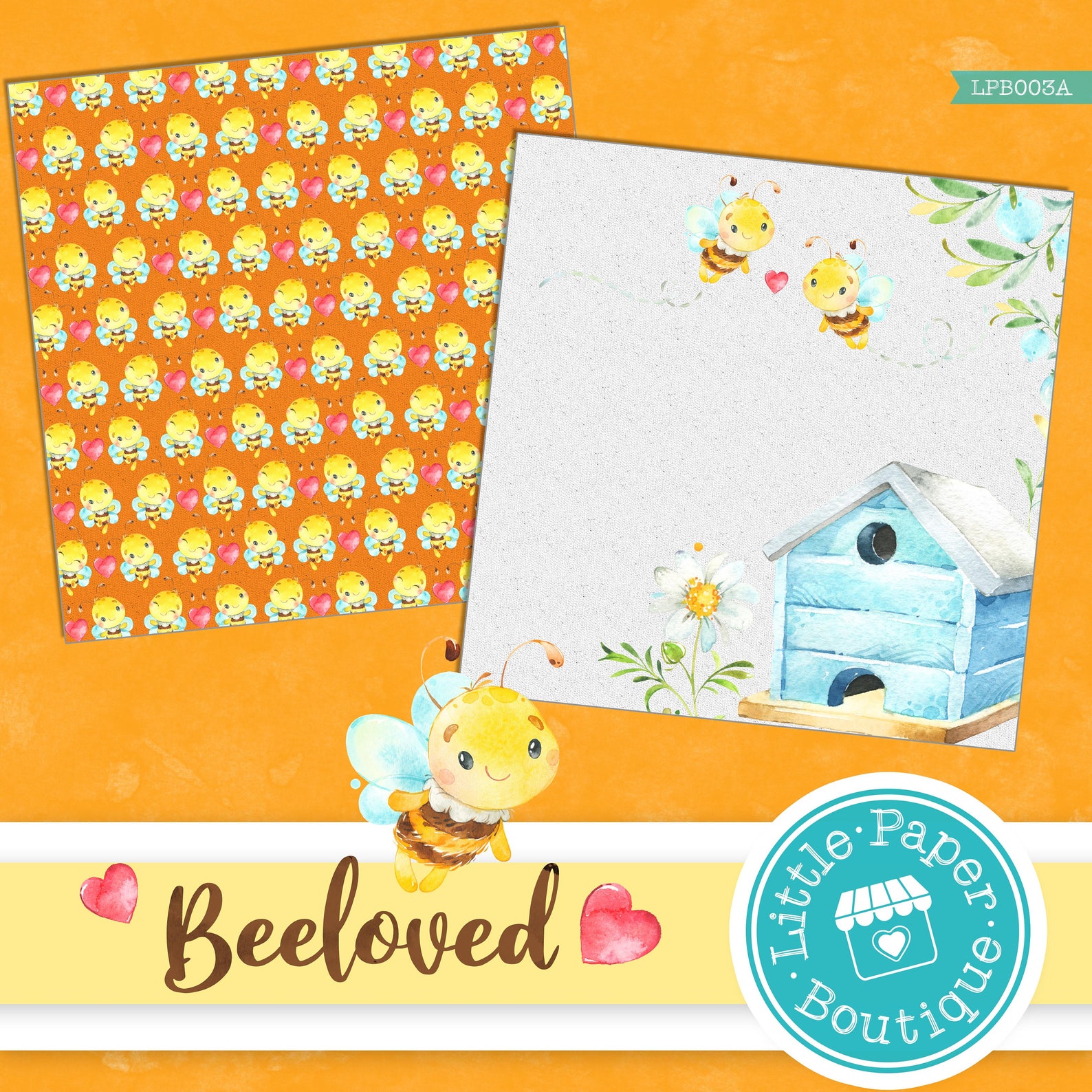Bumble Bee Digital Papers Honeybee Digital Patterns Bee - Etsy