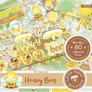 Honey Bee Paper Pack, Honey Bee, Digital Paper, Printable Paper ...