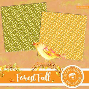 Fall Digital Paper, Fall Scrapbook Paper, Thanksgiving, Autumn, Digital ...