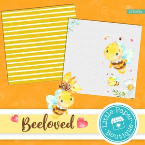 Bumble Bee Digital Papers, Honeybee Digital Patterns, Bee Papers,honey ...