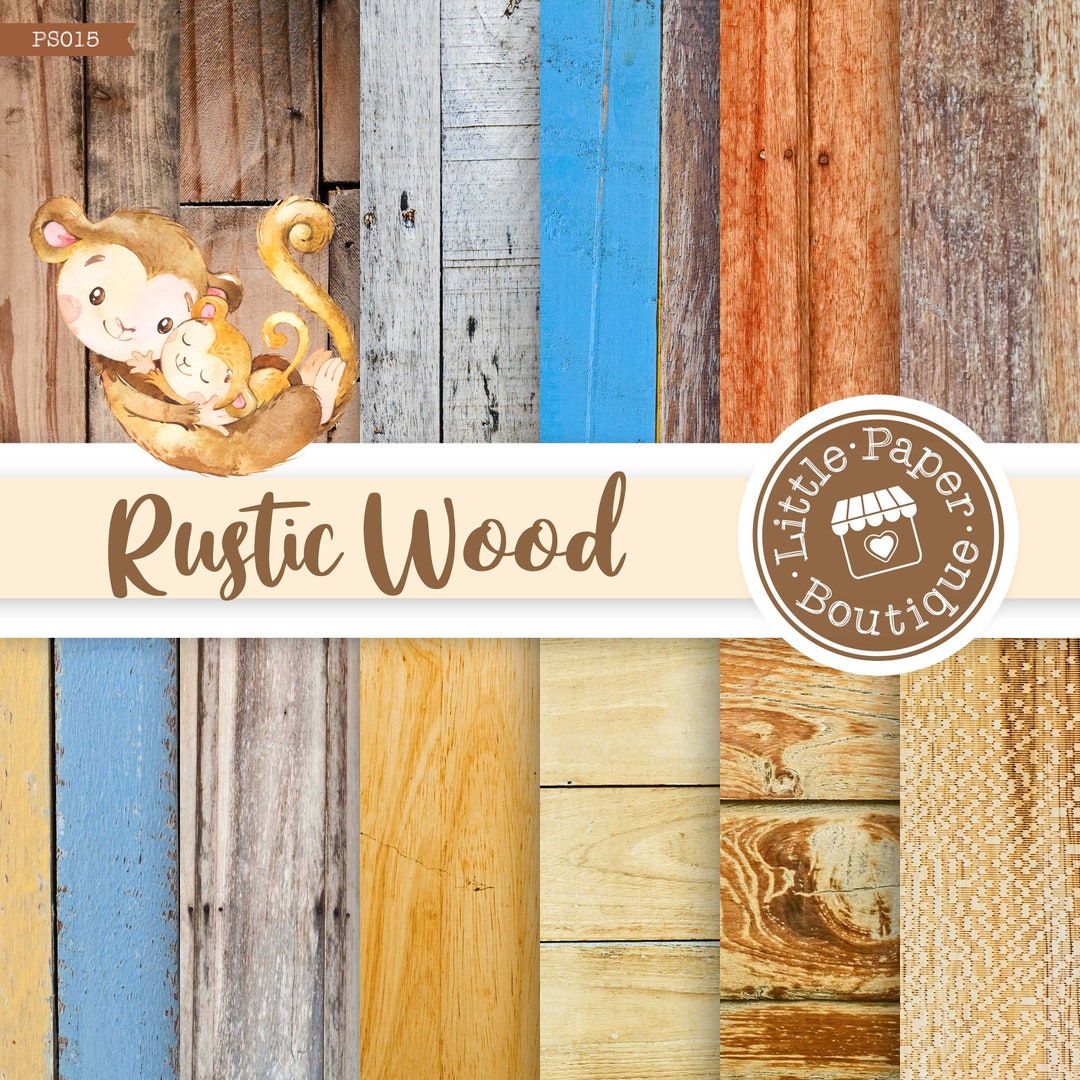 Wood Textures Digital Paper Packnatural Rustic Wood Digital - Etsy