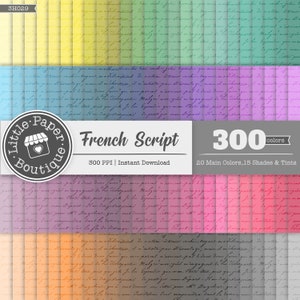 300 French Writing Papers in 12 Inch, 300 Dpi Planner Paper, Commercial ...
