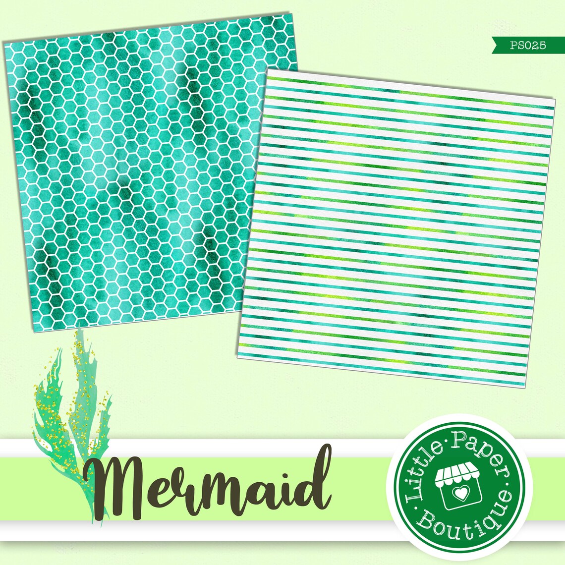 Mermaid Scales Digital Paper Pack Gold Mermaid Paper Printable - Etsy